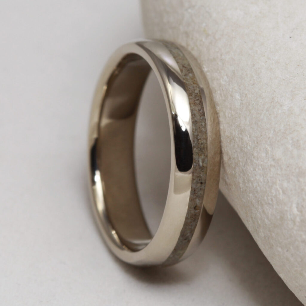 Granite Inlay Ring | Ethical Gold Rings | J&E